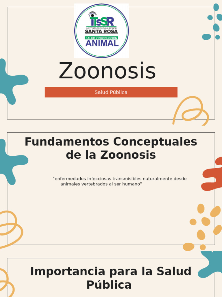 Impacto de las Zoonosis en Salud Pública | PDF | Infección ...