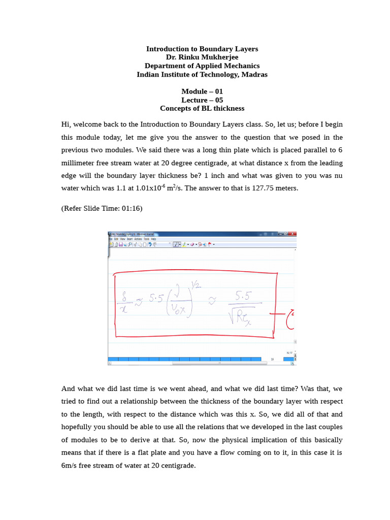 Understanding Boundary Layer Thickness | PDF | Boundary Layer | Physics