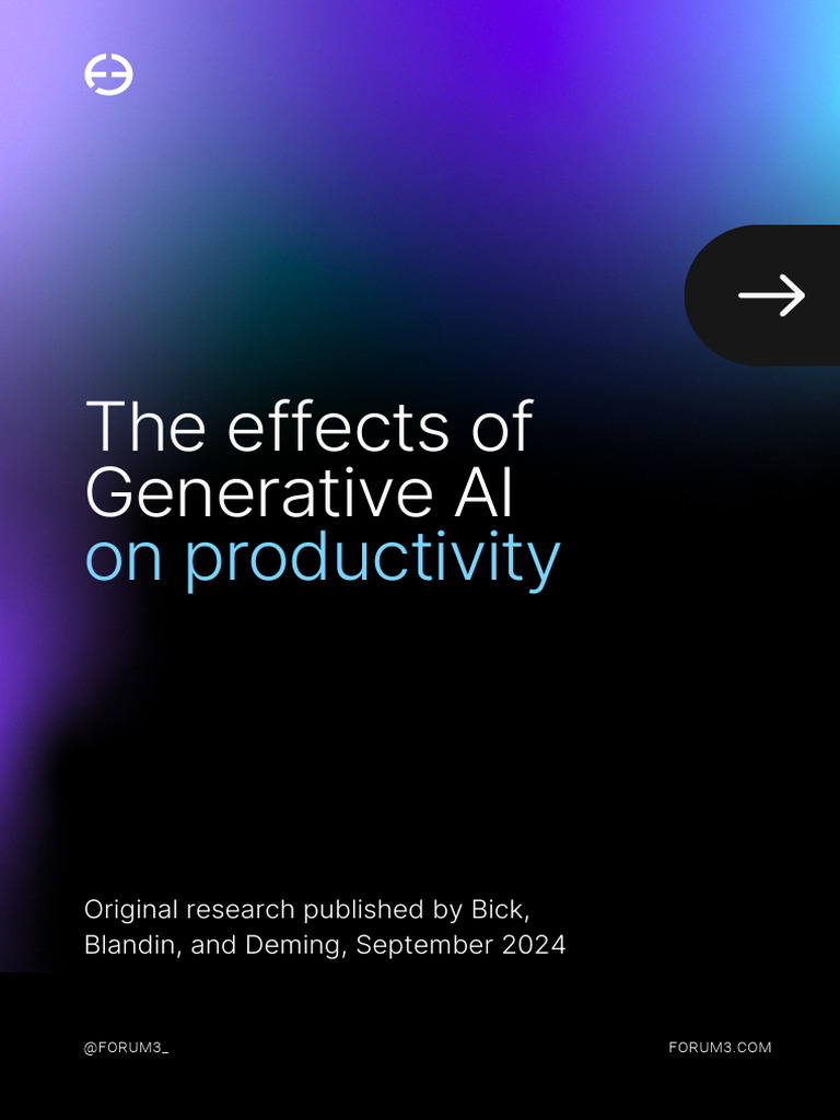 Impact of Generative AI on Productivity | PDF | Artificial Intelligence ...