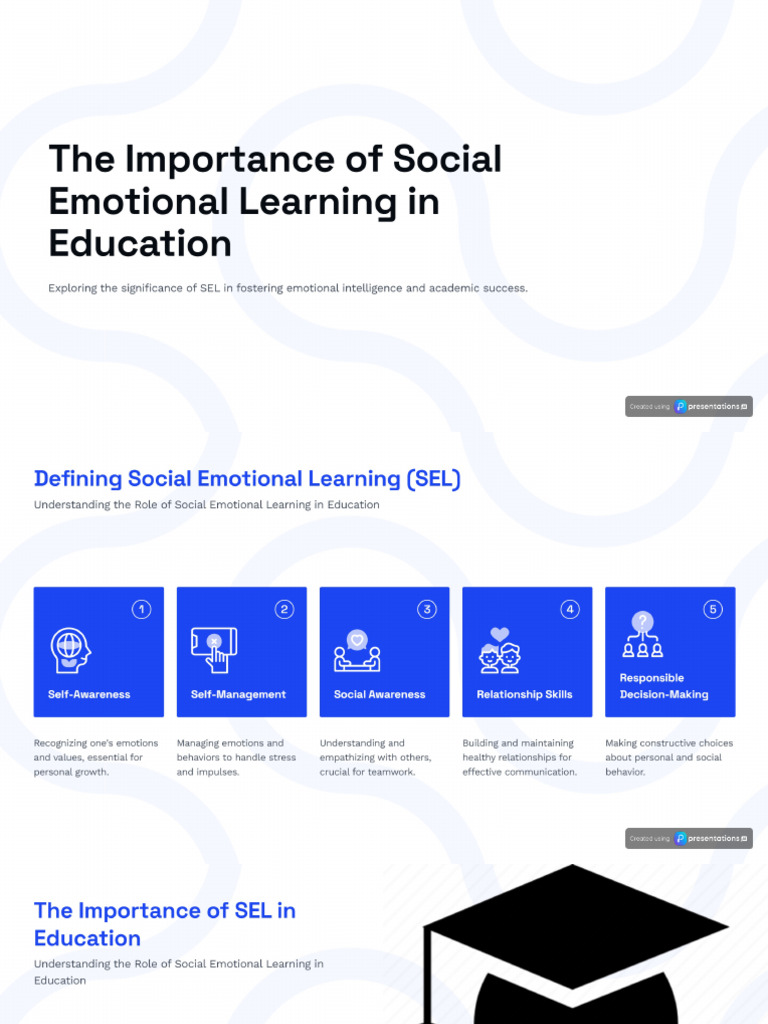 Importance of Social Emotional Learning Presentation | PDF
