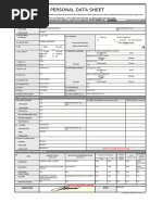 CS Form No. 212 Revised-2017 Personal-Data-Sheet | PDF | Government | Justice