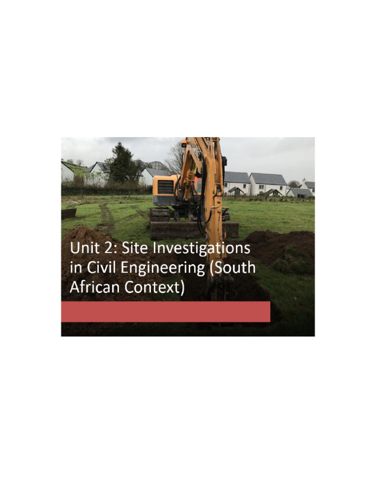 Site Investigations in South Africa | PDF | Geotechnical Engineering ...