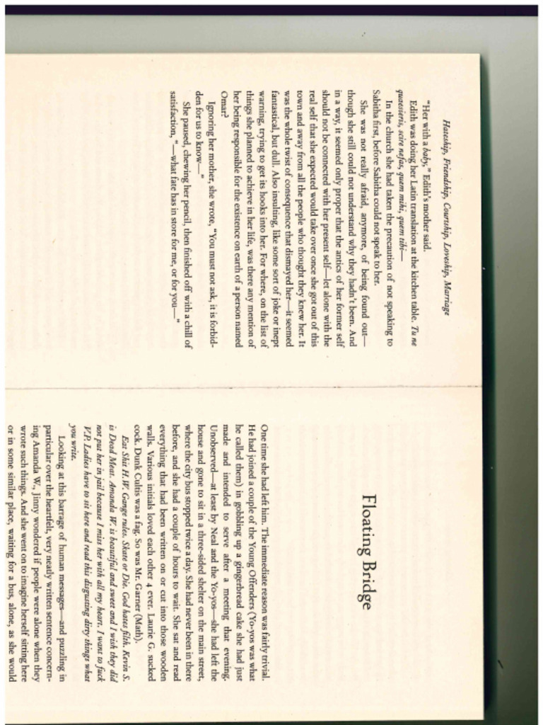 Floating Bridge Collected Version | PDF