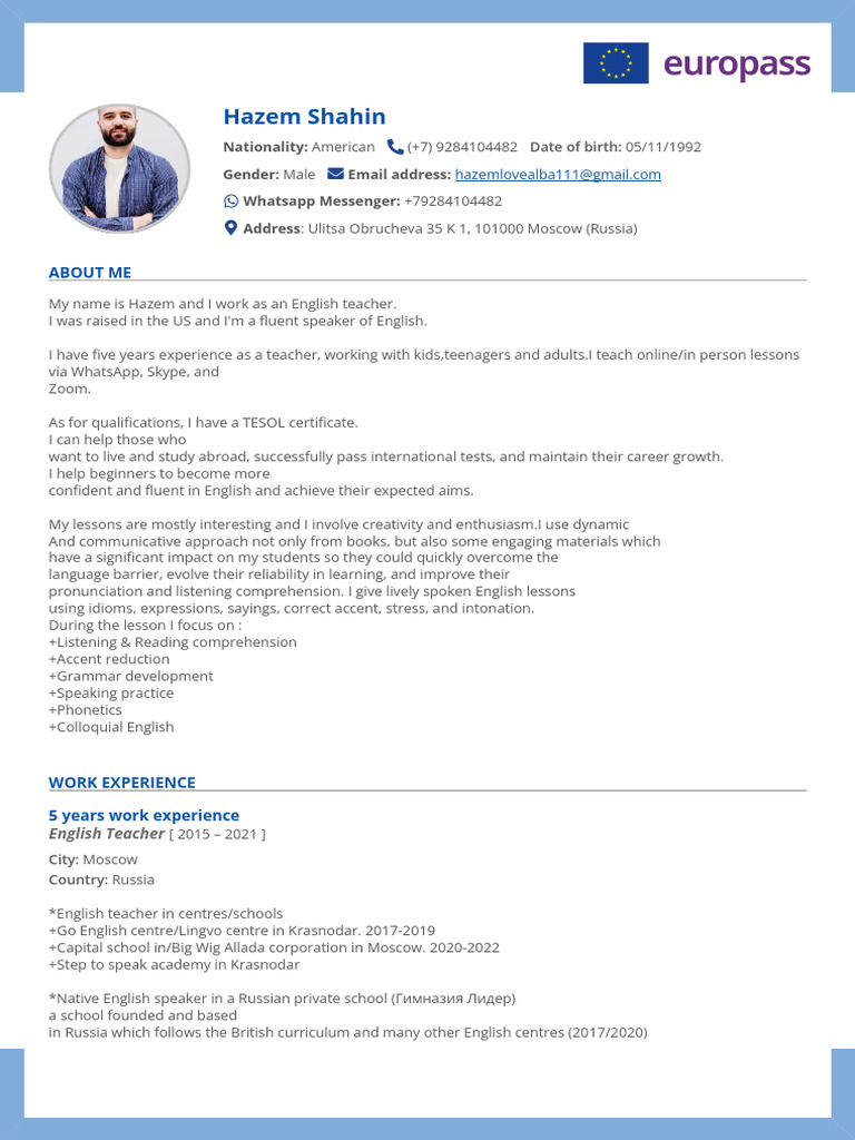 CV - Hazem Shahin | PDF