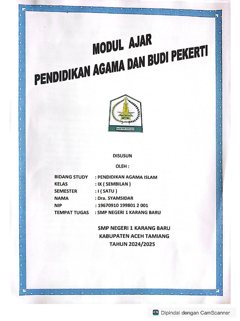 Modul Ajar PMM SR | PDF