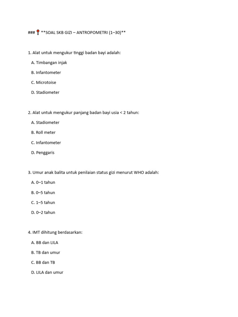 Anthropo Metri | PDF