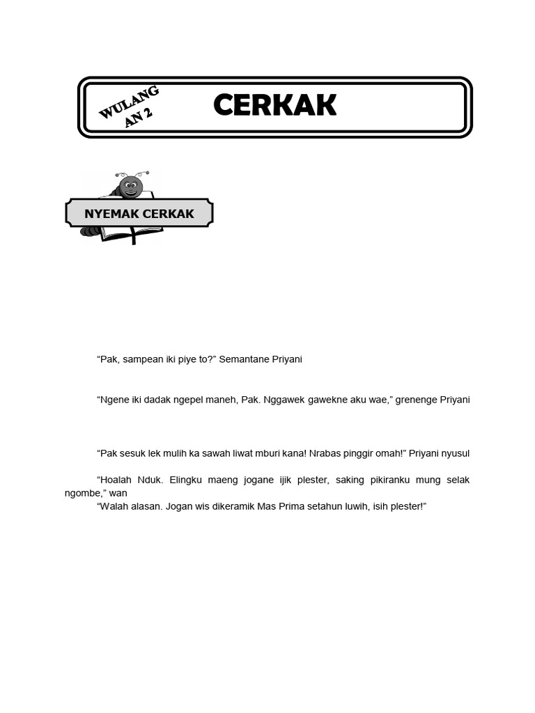 Bab 2 Cerkak Xii | PDF