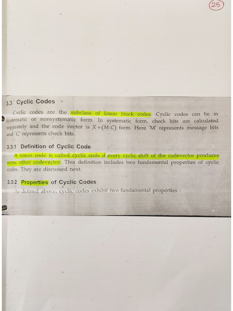 Cyclic Codes | PDF