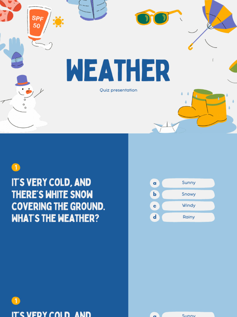Weather Quiz | PDF