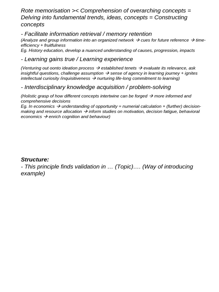 Comprehending Overarching Concepts | PDF