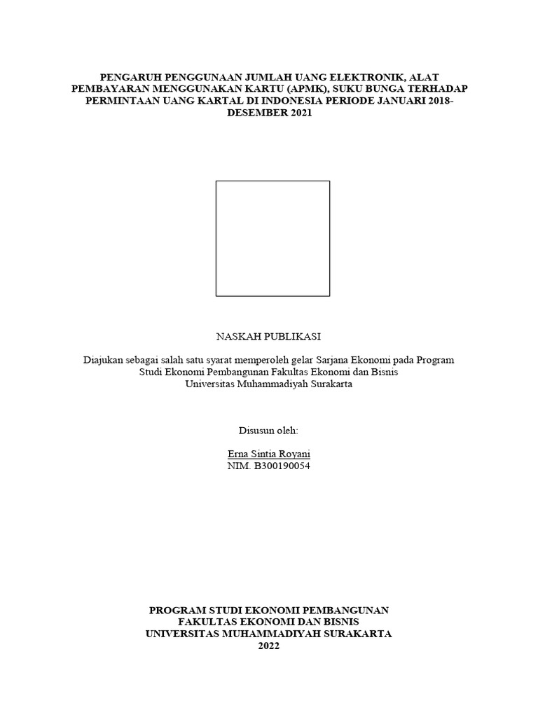 Naskah Publikasi - OLS | PDF