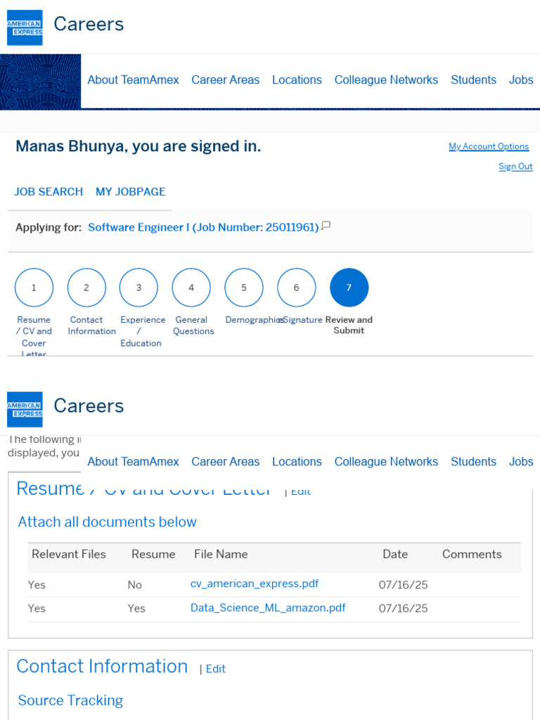 Amex Software Engineer I Application Guide | PDF | Résumé
