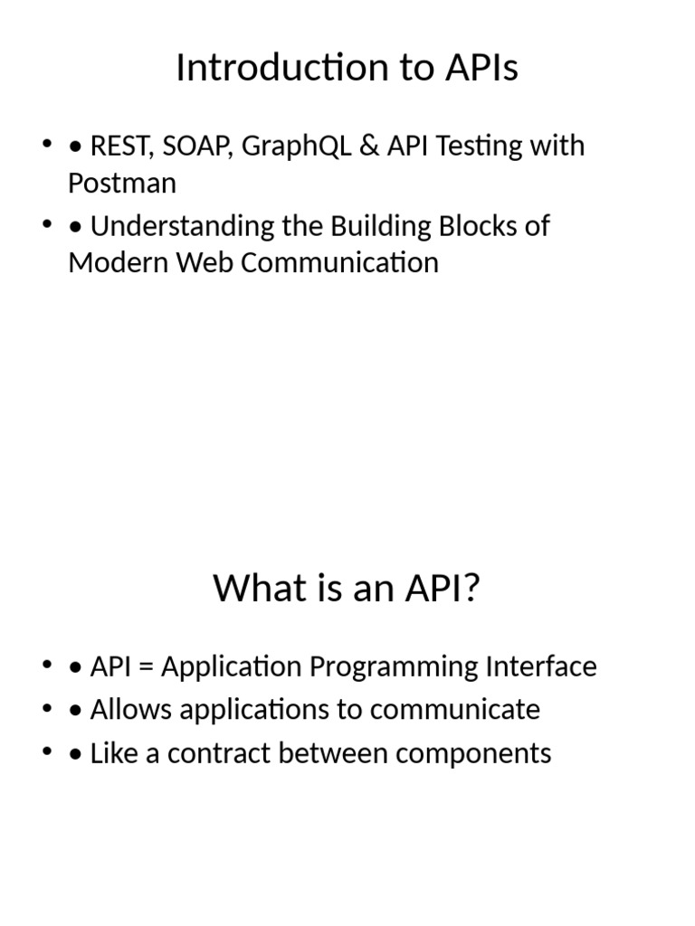 Understanding APIs: REST, SOAP, GraphQL | PDF | Soap | Information ...