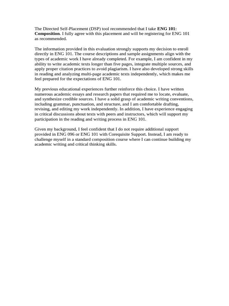 The Directed Self - Docx 8 | PDF