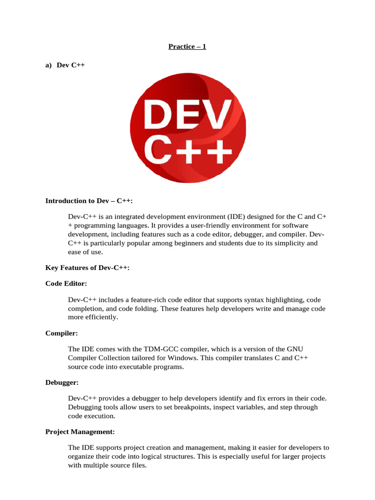 Dev-C++ and GCC Programming Guide | PDF | Integrated Development Environment | Software Development