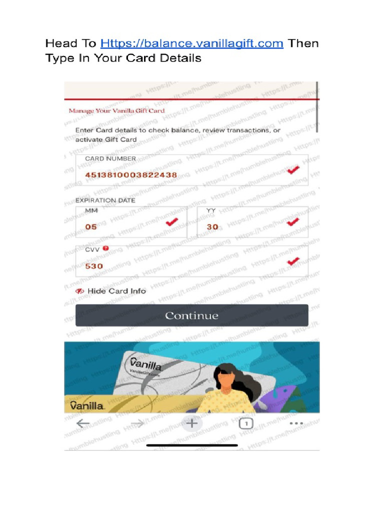 Vanilla Gift Card Method | PDF