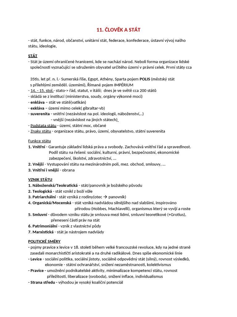 Clovek A Stat | PDF