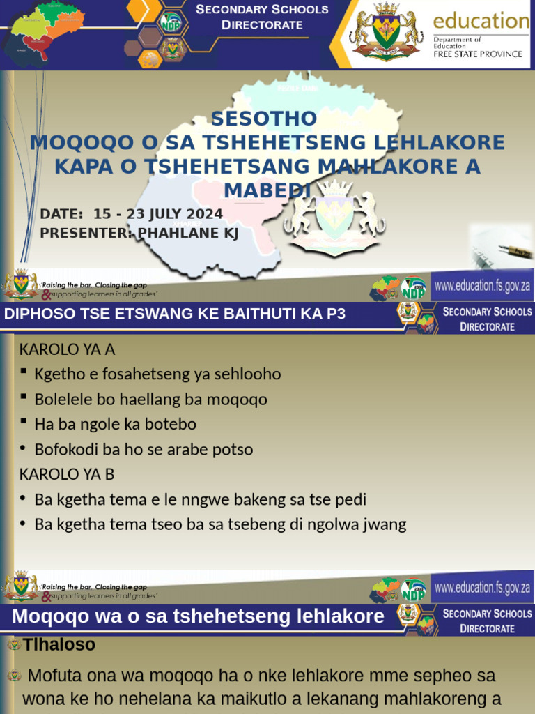 Moqoqo wa Sesotho: Ts'ebetso le Mekgwa | PDF
