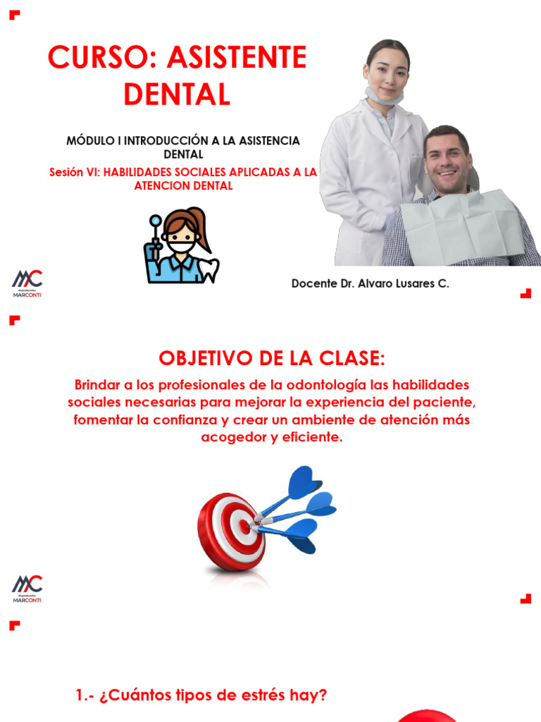 Habilidades Sociales en Asistencia Dental | PDF | Estrés (biología ...