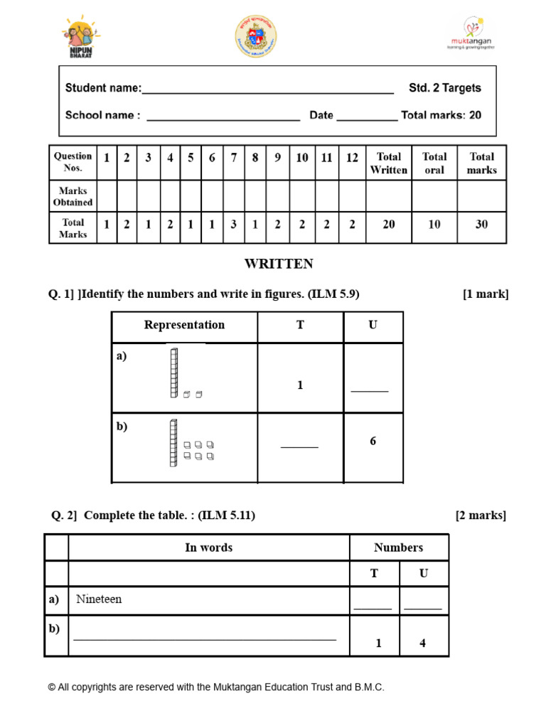 Maths (English) Written Paper (24th April) | PDF | Mathematics