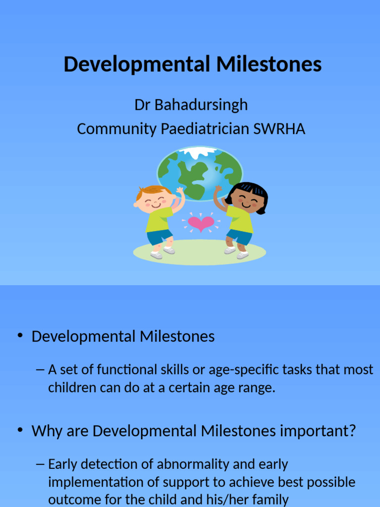 Understanding Developmental Milestones Pdf