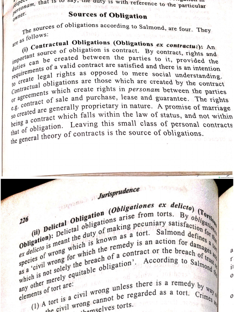 Contractual Obligation | PDF