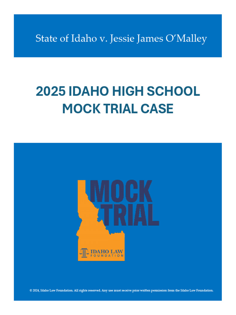 2025 Mock Trial Case v2 | PDF | Malice Aforethought