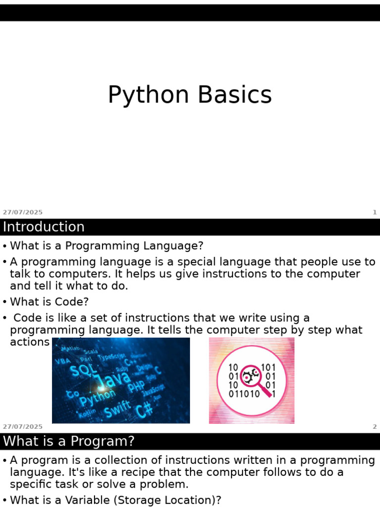 Python Fundamentals-PIET (Till Loops) | PDF | Boolean Data Type | Control Flow