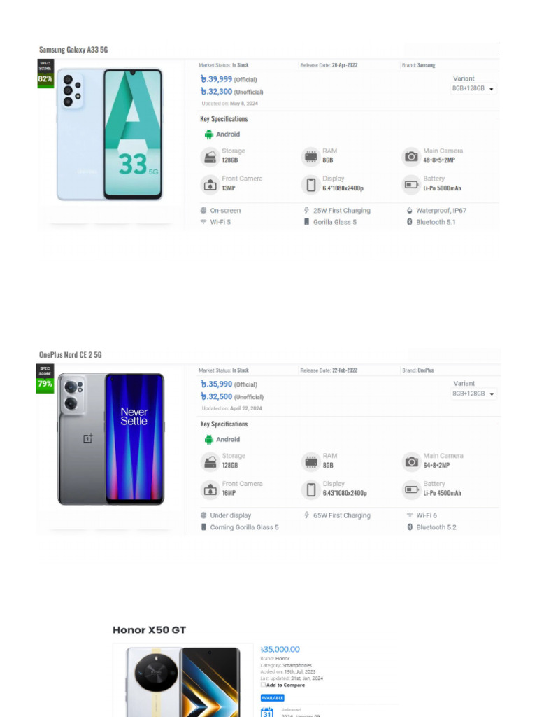 Mobile Price Comparison | PDF