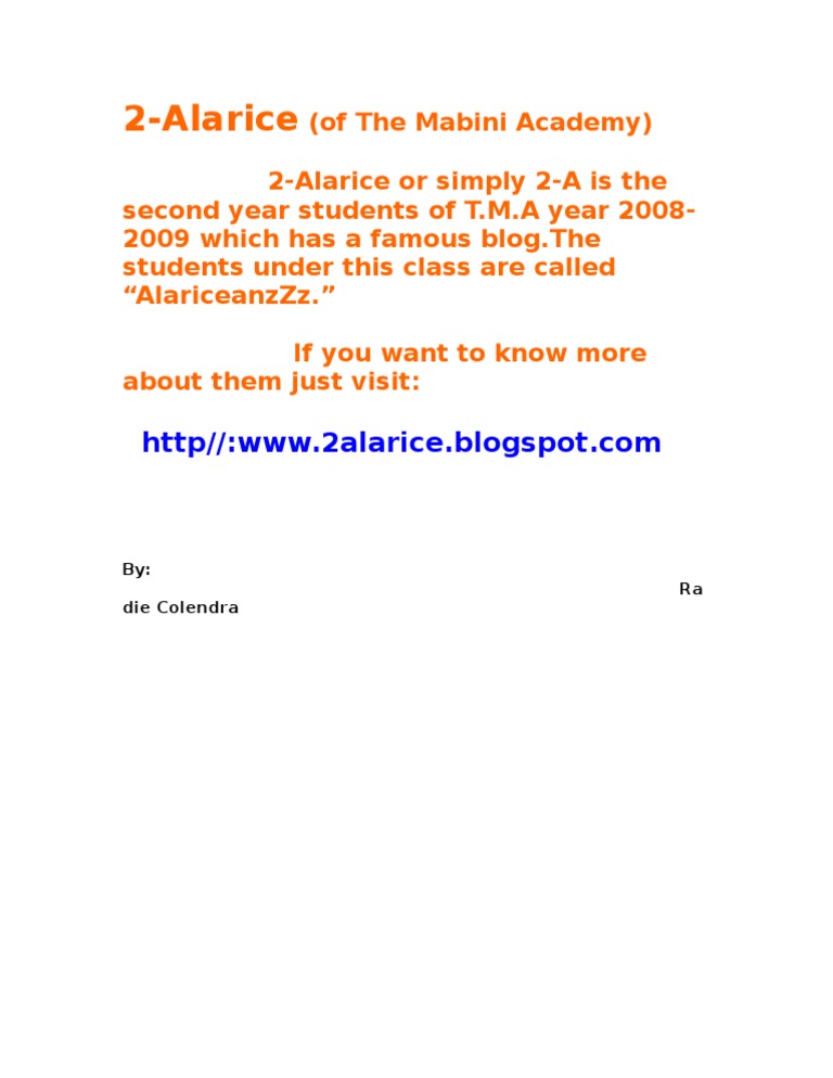 Information About 2 - Alarice | PDF | History