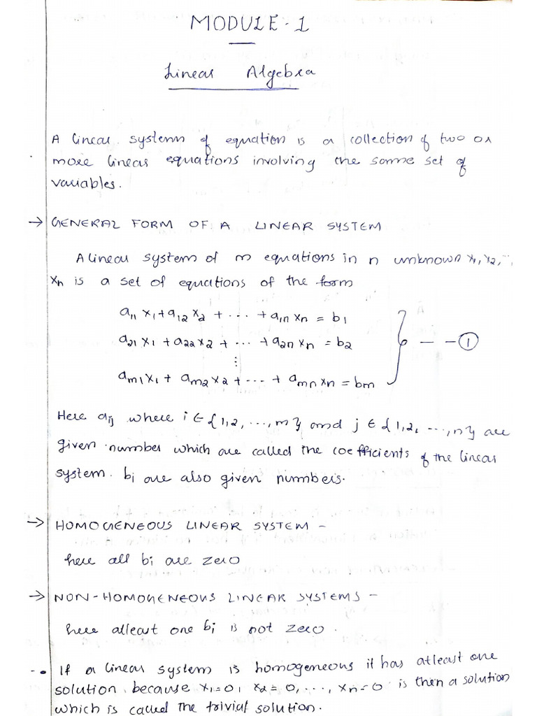 Maths Module - 1 Full Notes | PDF