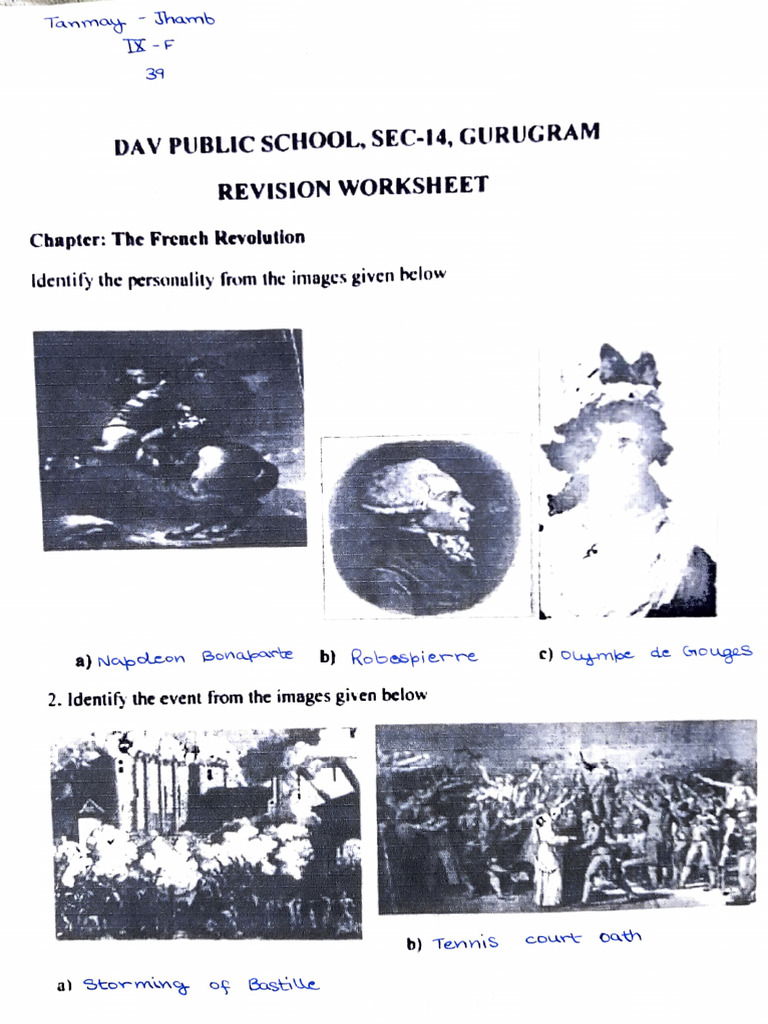 Revision Worksheet ?? (Answers) | PDF