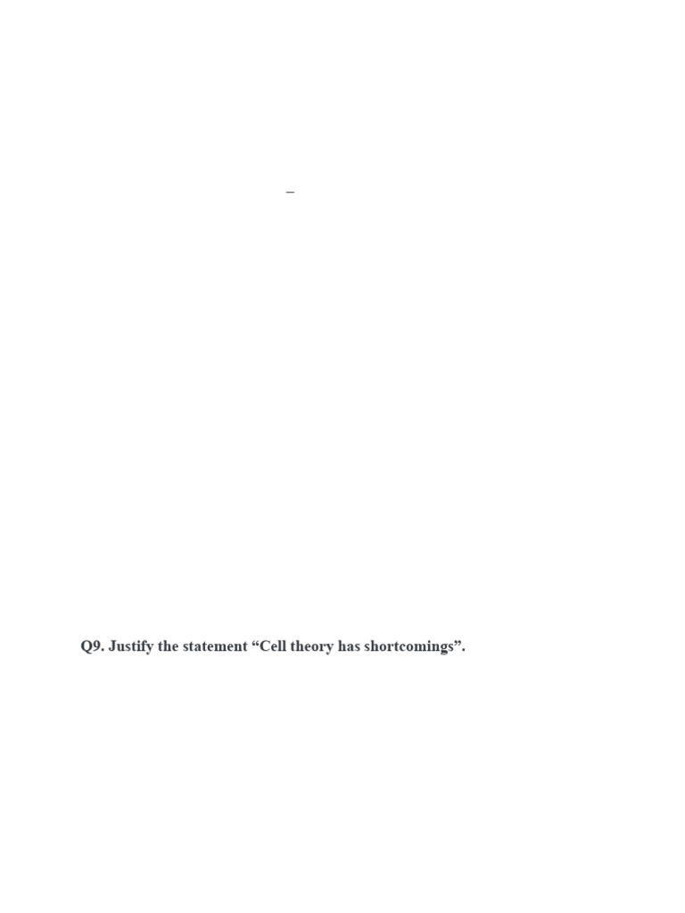 Biology Chap 1 Cell The Unit of Life Knowledge Resource Material | PDF ...