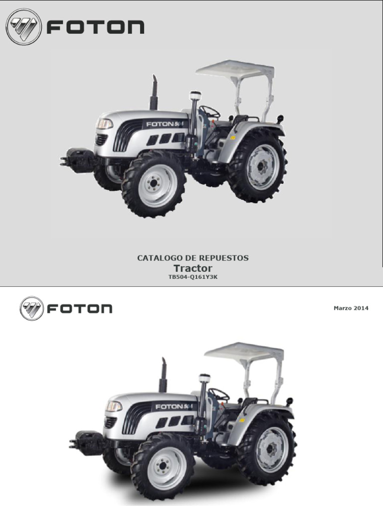 Repuestos para Foton 504 Tractor | PDF | Embrague | Inyección de ...