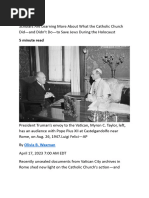 Mussolini and the Catholic Church, 1919-1940 | PDF | Benito Mussolini ...
