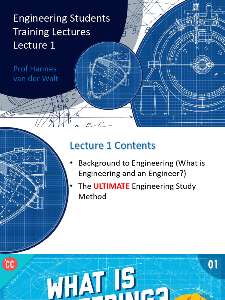 Lecture 1 - What Is An Engineer | PDF | Engineering | Mathematics