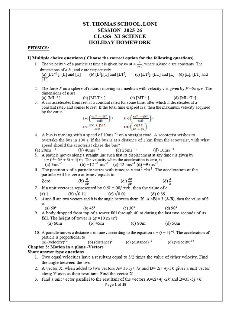 Class Xi Science HHW 2526 | PDF | Electron | Html Element