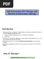 IV Injection Procedure Guide | PDF | Intravenous Therapy | Syringe