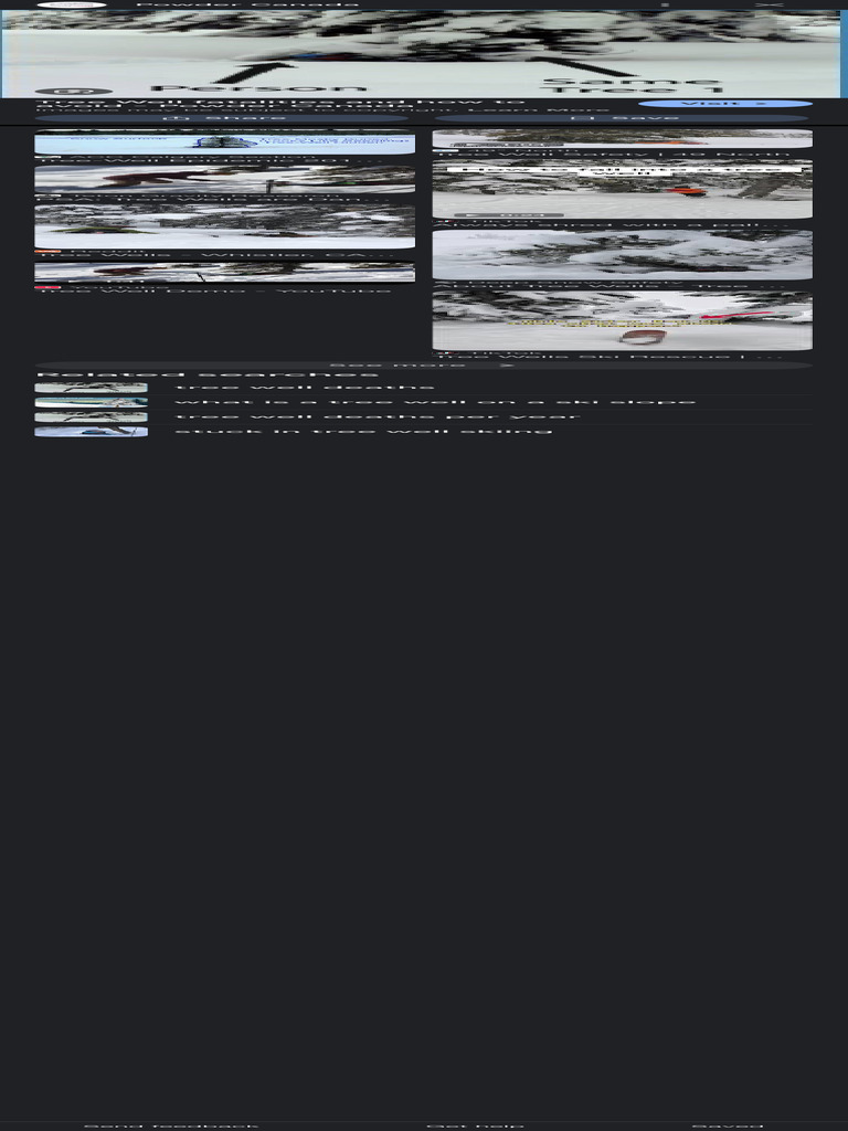Tree Well Skiing - For A Nic Google Search | PDF