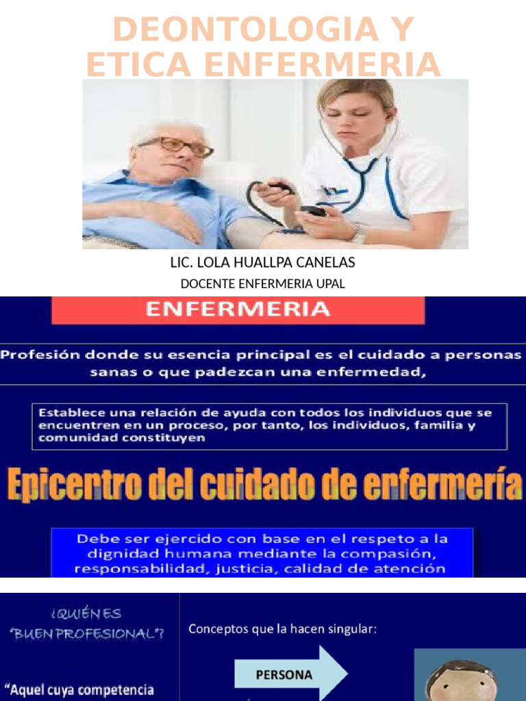 Etica Deontologia Enfermeria 2021 | PDF