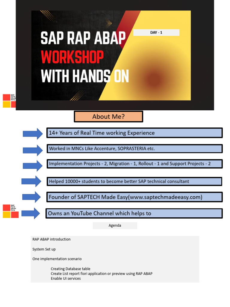 Rap Abap Workshop - 24-05-2025 | PDF | Computing | Software Engineering