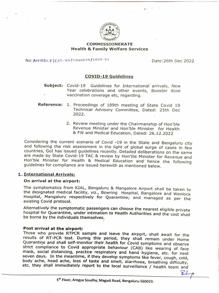Covid Guidelines Print Out | PDF