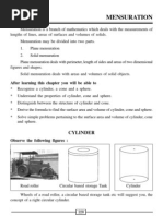 Solid Mensuration Problems and Answers | PDF | Area | Classical Geometry