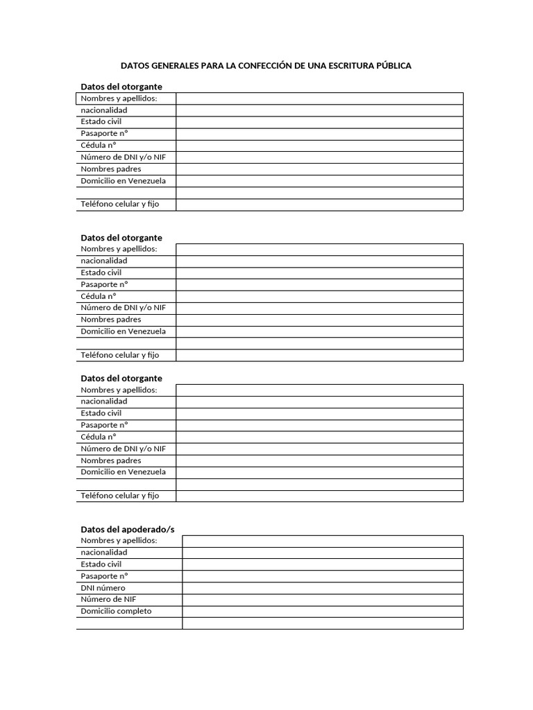 Formulario de Solicitud | PDF
