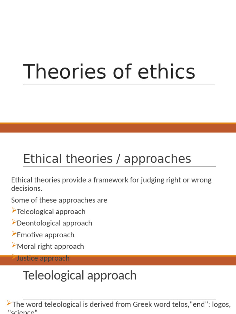 Overview of Ethical Theories Explained | PDF | Utilitarianism ...