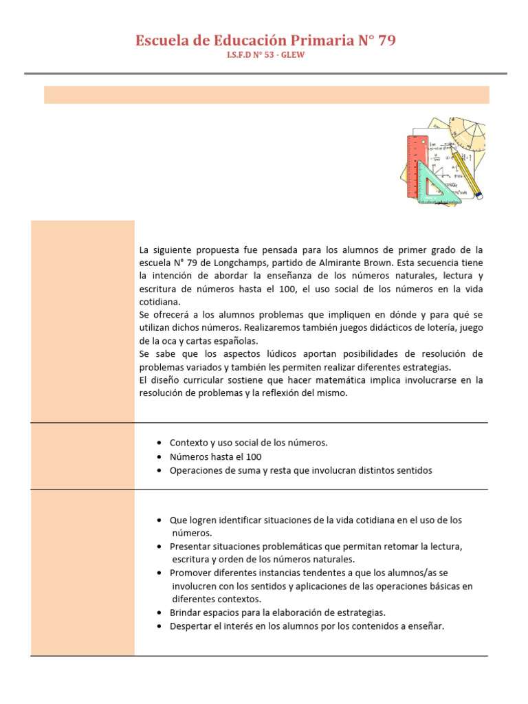Secuencia Matemática (Lema, Mattei) | PDF | Educación primaria | Maestros