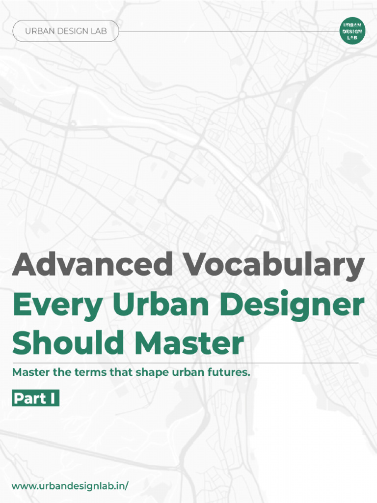 Urban Design Vocabulary | PDF