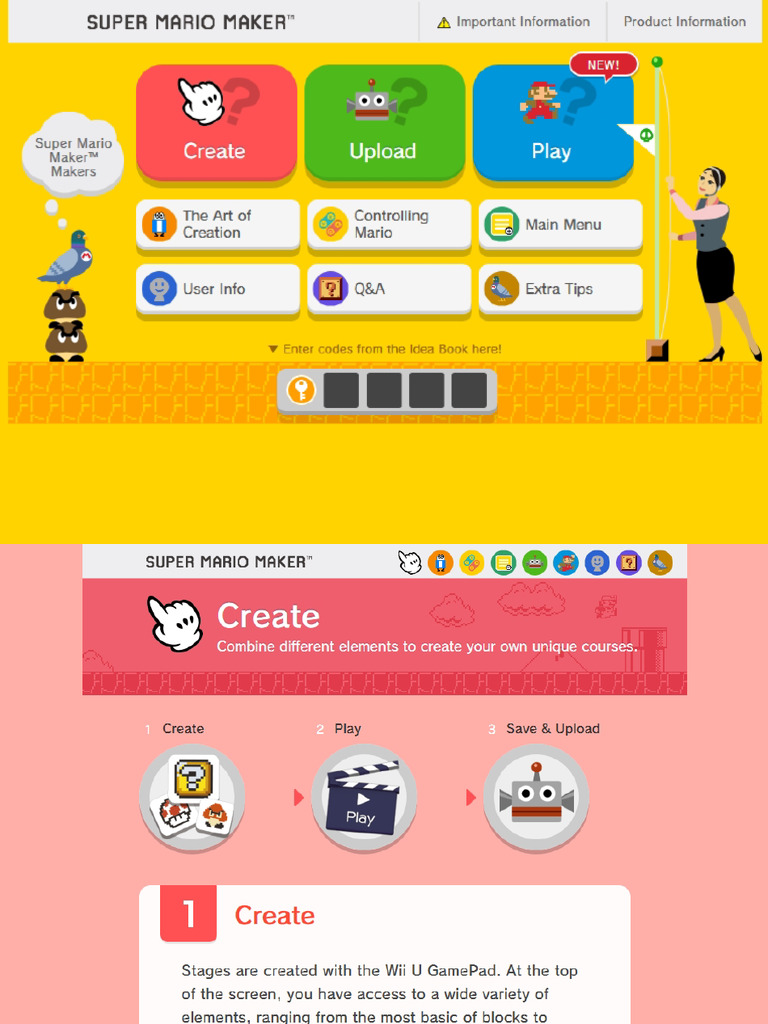 manual-WiiU-Super Mario Maker | PDF