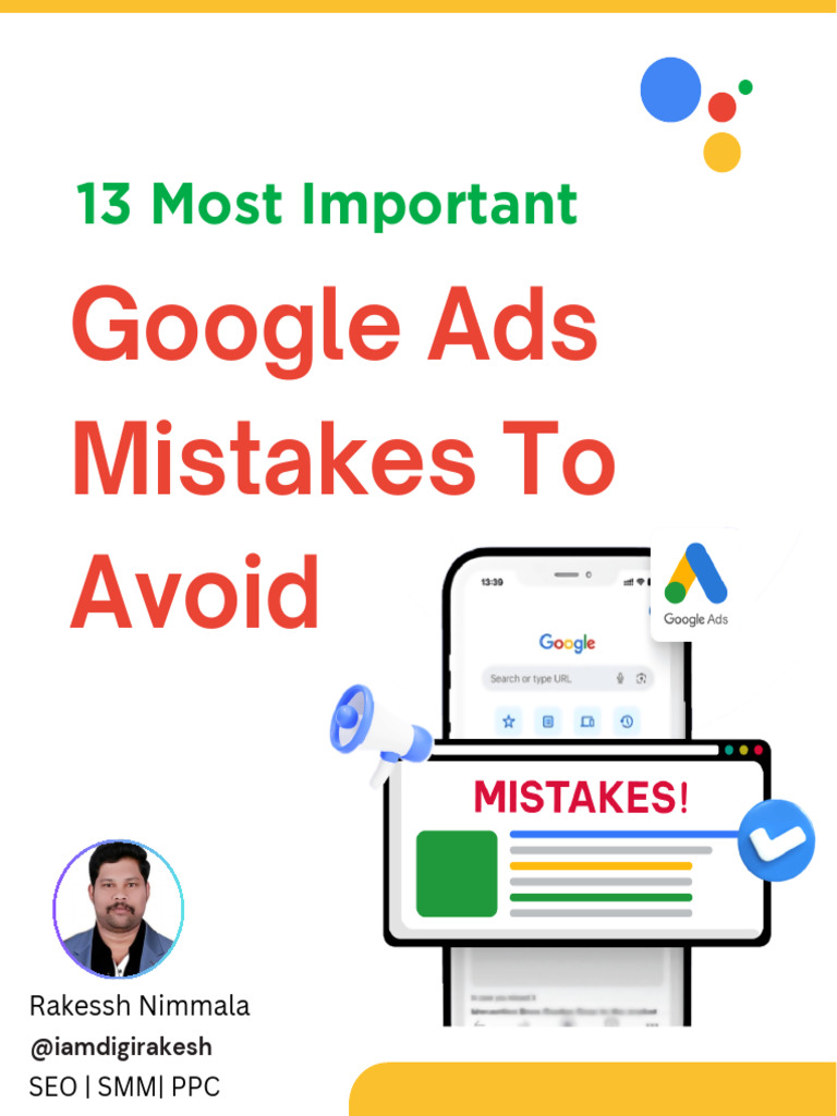 Avoid These 13 Google Ads Mistakes | PDF | Search Engine Optimization ...