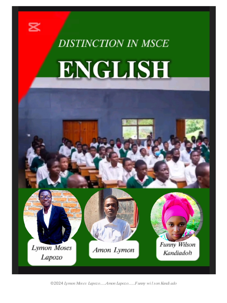 Distinction in Msce English | PDF | Adverb | Adjective